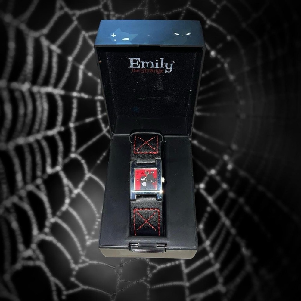Emily The Strange Black And Red Watch - Gem